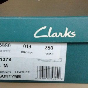 Clarks | Shoes | Clarks Open Toe Ladies Leather Sandals Suntyme ...